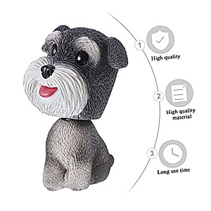 STOBOK Bobble Dog Ornament House Ornaments Ornament for Kids Cake Ornament Dashboard Bobbleheads Bobblehead Doll Toy Shaking Head Dog for Car Shaking Head Dog Adornment Cake Dog Ornament