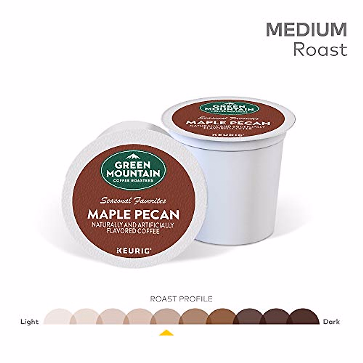 Green Mountain Coffee Roasters Maple Pecan, Single-Serve Keurig K-Cup Pods, Flavored Light Roast Coffee, 24 Count (Pack of 4)