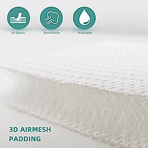 AEROiVi Car Seat Cushion for Driving, Breathable 3D Air Mesh, Non-Slip Bottom, Comfort Car Seat Protector, Car Seat Pad Also Works with Truck & Office Chair Home