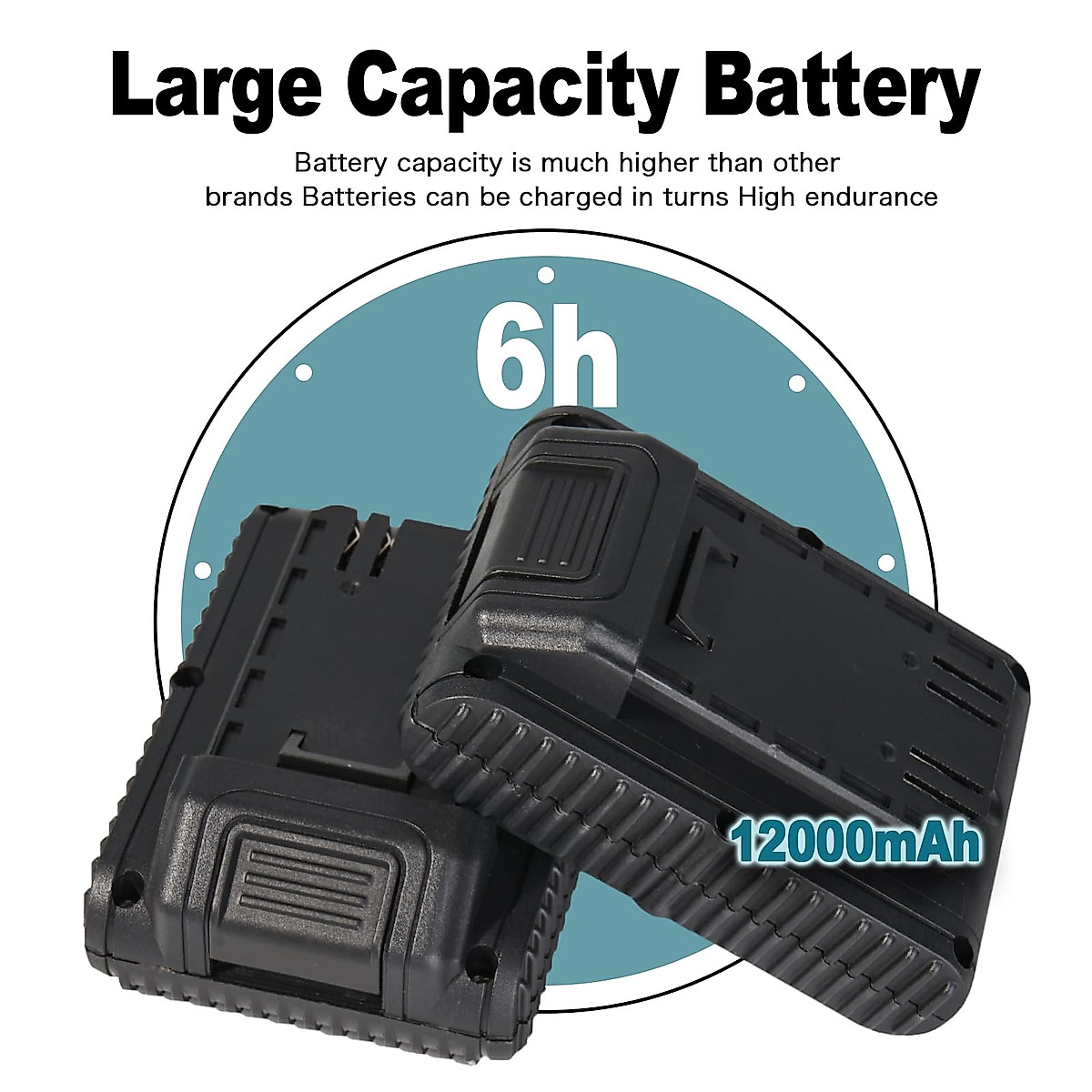 Quvapsiy Tile Vibration Machine Tool - High Performance Dual Suction Cup Tile Vibrator,2 x 12000mAh Battery, 24000r/min 6 Speed Adjustable