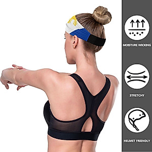 Unisex Workout Headbands Philippine-Flag-Proud Elastic Yoga Sweatband Stretchy Sports Hairband