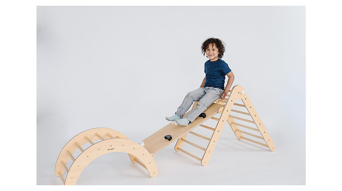 Beright 4 in 1 Pikler Triangle Gym for Kids