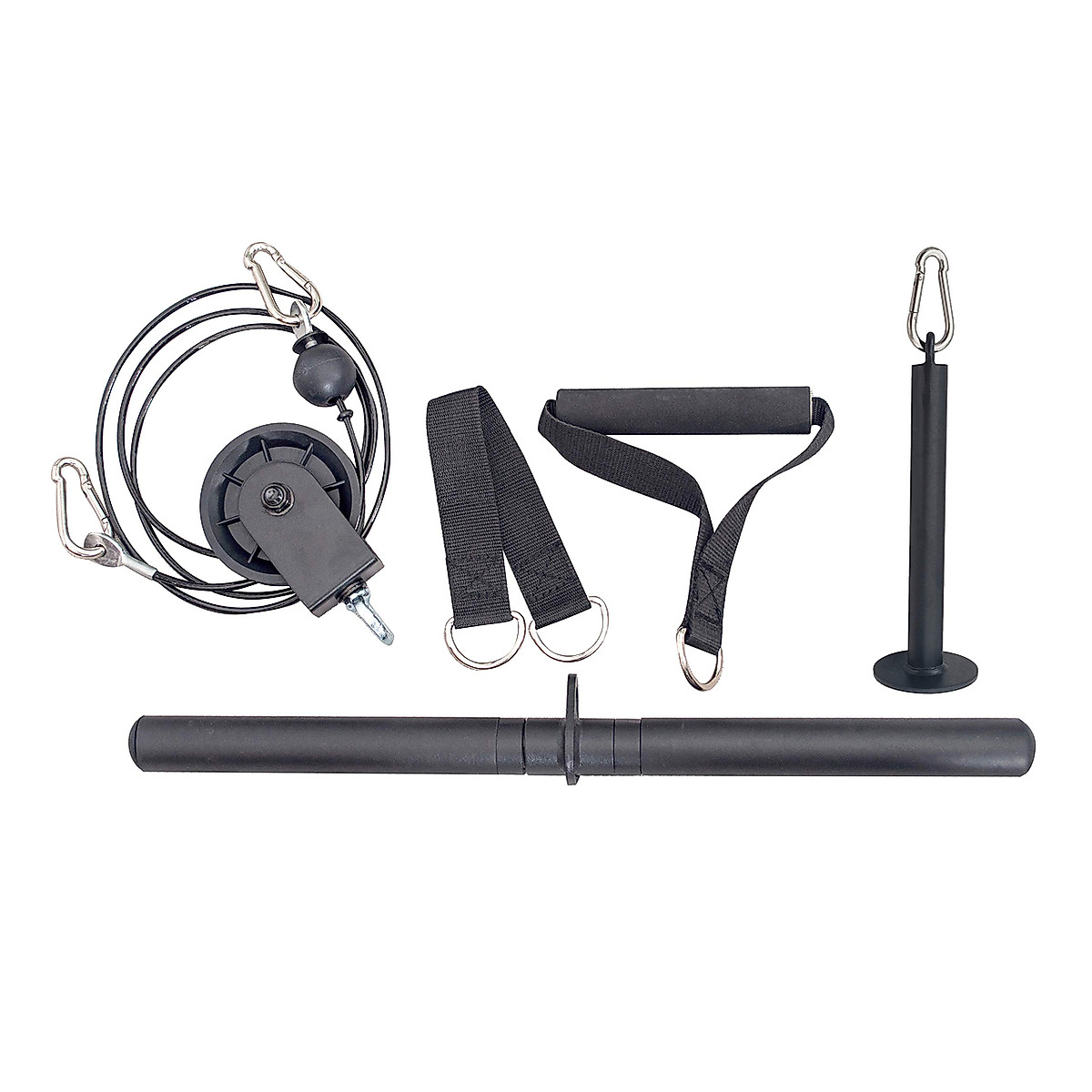 Sunny Health & Fitness Lat Pull Down Attachment for Power Racks and Cages - SF-XFA006