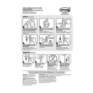 Command Medium Refill Adhesive Strips, Damage Free Hanging Adhesive Strips for Medium Indoor Wall Hooks, No Tools Removable Adhesive Strips for Living Spaces, 36 White Strips