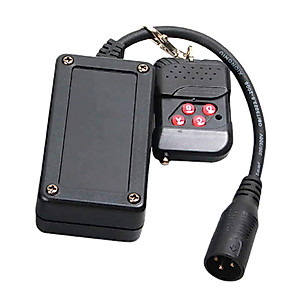 AUCD Portable 3 Pins XLR Wirless Remote Control Receiver for 400W 500W Smoke Fog Machine