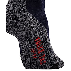 FALKE Women's TK2 Explore Hiking Socks, Mid Calf, Medium Padding, Athletic Sock, Breathable Quick Dry, Merino Wool, Blue (Marine 6120), 8-9, 1 Pair