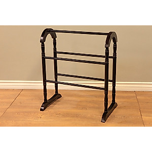 Frenchi Home Furnishing Quilt Rack, Dark Cherry