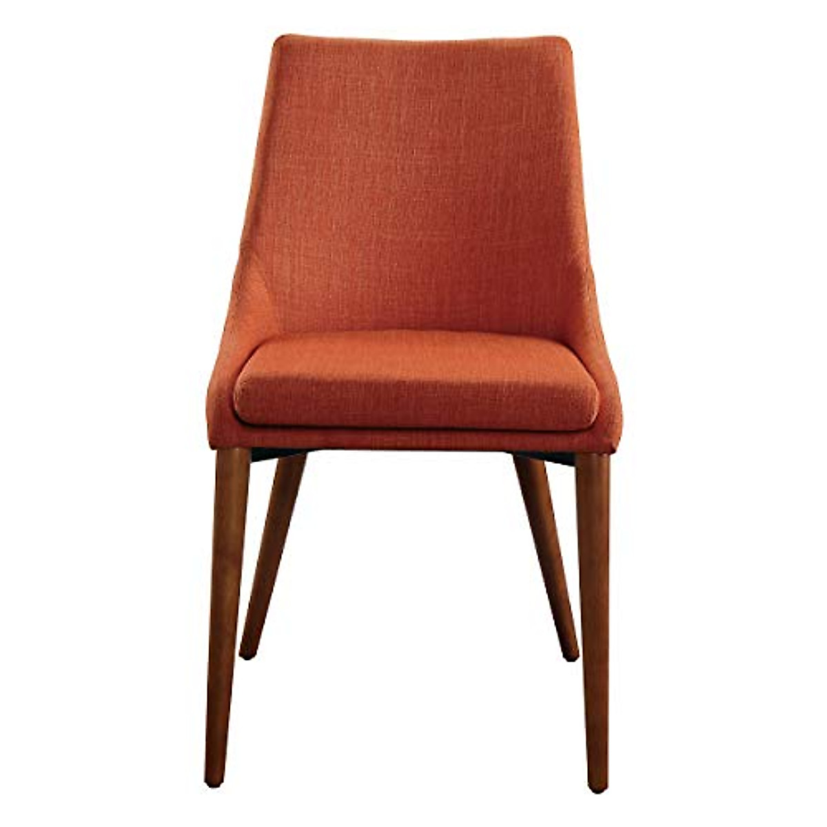 OSP Home Furnishings Palmer Mid-Century Modern Dining Accent Chair 2-Pack, Tangerine