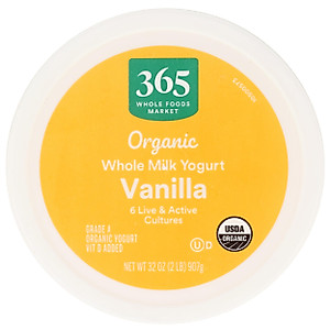 365 by Whole Foods Market, Yogurt Vanilla Organic, 32 Ounce
