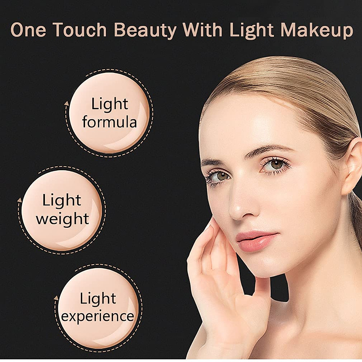 Miniling Mushroom Head Moisturizing Foundation,Air Cushion CC Cream Mushroom Head,Concealer Lasting Nude Makeup,Oil Control,Long Lasting Liquid Foundation Beauty Moisturizing CC Cream (Natural Color)