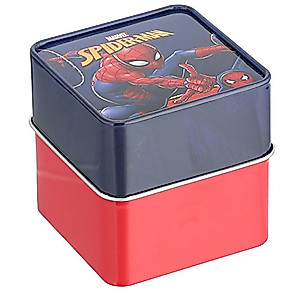 Accutime Kids Marvel Spider-Man Digital Quartz Plastic Watch for Boys & Girls with LCD Display Red/Blue (Model: SPD4464)