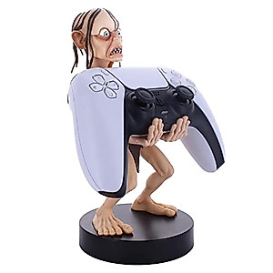 Exquisite Gaming: Lord of the Rings Gollum - Original Mobile Phone & Gaming Controller Holder, Device Stand, Cable Guys, LOTR Licensed Figure