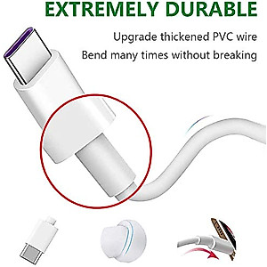 2 Psc USB-C Charger Charging Cable Cord for Samsung Smart tv Remote Control, Samsung Frame tv Remote Solar, TOZO T12 T10 NC9 NC7 NC2 G1 A1 T12 Pro W1 W3 W8 PB2 Earbuds