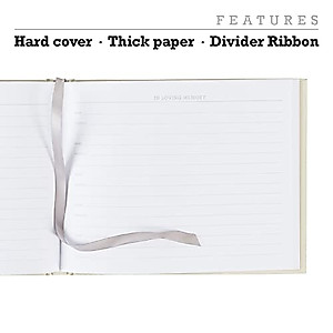 Global Printed Products Funeral Guest Book Sun 9"x7"