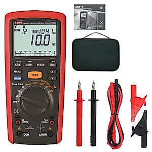 UNI-T UT505A 505B 1000V Digital Handheld True RMS Megger Insulation Resistance Meter Tester Multimeter Ohm Voltmeter Megohmmeter(UT505A)