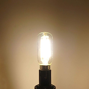 OPALRAY T8(T25) Mini Tube LED Bulb, 4W Dimmable, 400Lm 40W Incandescent Equivalent, Candelabra Bulb E12 Base, 2700K Warm White Soft Lighting, Clear Glass Small Tubular Tip, Pack of 5