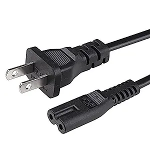 Omnihil 10 Feet AC Power Cord Cable Compatible with Polk Audio BlAC k Soundbar 3000 Subwoofer Power Cord Power Supply Charger Adaptor