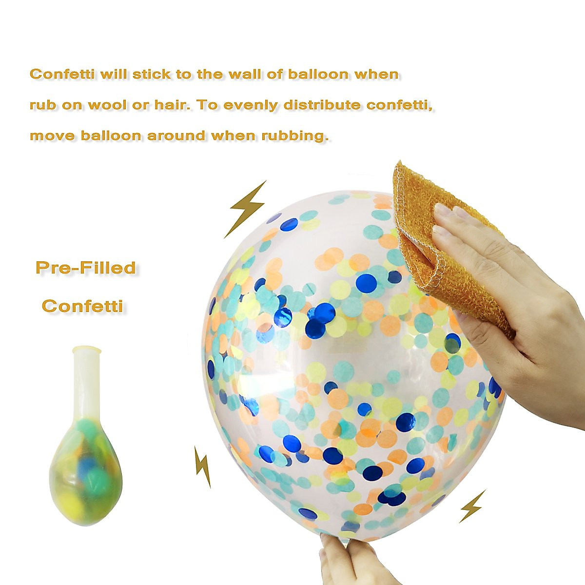 Dinosaur Balloons 40 Pack, 12 Inch Orange Light Blue Fruit Green Latex Balloons with Confetti Balloon for Baby Shower Dino Jungle Jurassic Birthday Party Decorations Supplies with Ribbon