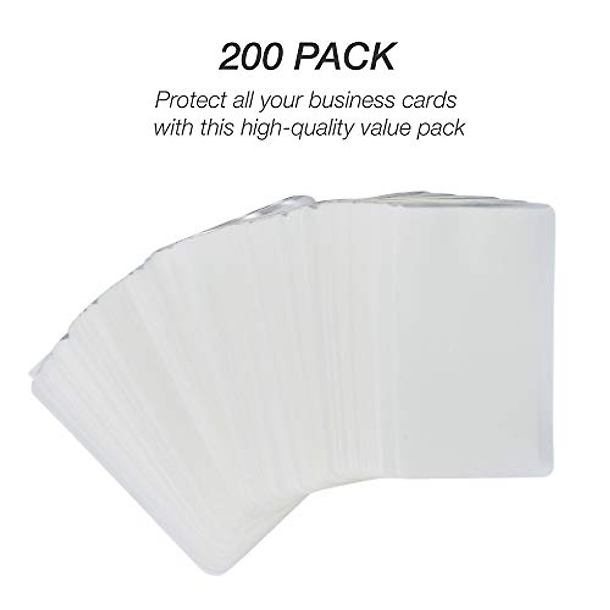 Samsill 3mil Thermal Laminating Pouches, Business Card Size, Clear, 2.25 x 3.75 Inch (200 Pack)