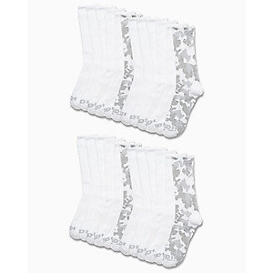 AND1 Men's Socks - Athletic Cushion Crew Socks (24 Pack), Size 6-12.5, White Camo