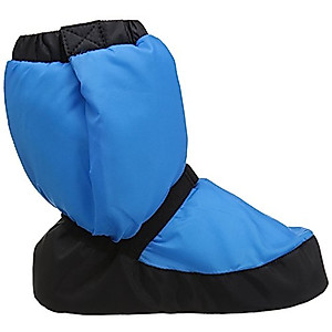 Bloch girls Bootie Warm Up Boot Slipper, Fluorescent Blu, Medium Little Kid US