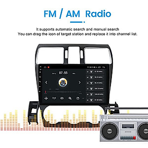 Car Radio Stereo for Subaru Forester WRX STI Impreza 2016-2018, Biorunn Android 11 9 inch Octa Core Car GPS Navi Wireless Carplay Auto Head Unit IPS Touchscreen BT FM AM RDS DSP, 2GB 32GB