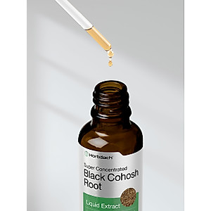 Horbäach Black Cohosh Root Tincture | 2 fl oz | Liquid Extract | Alcohol Free Herb Drops | Vegetarian | Non-GMO, Gluten Free Supplement