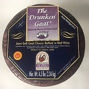 Murcia Al Vino (Drunken Goat) Goat Cheese (Whole Wheel) Avg 5.5 Lbs