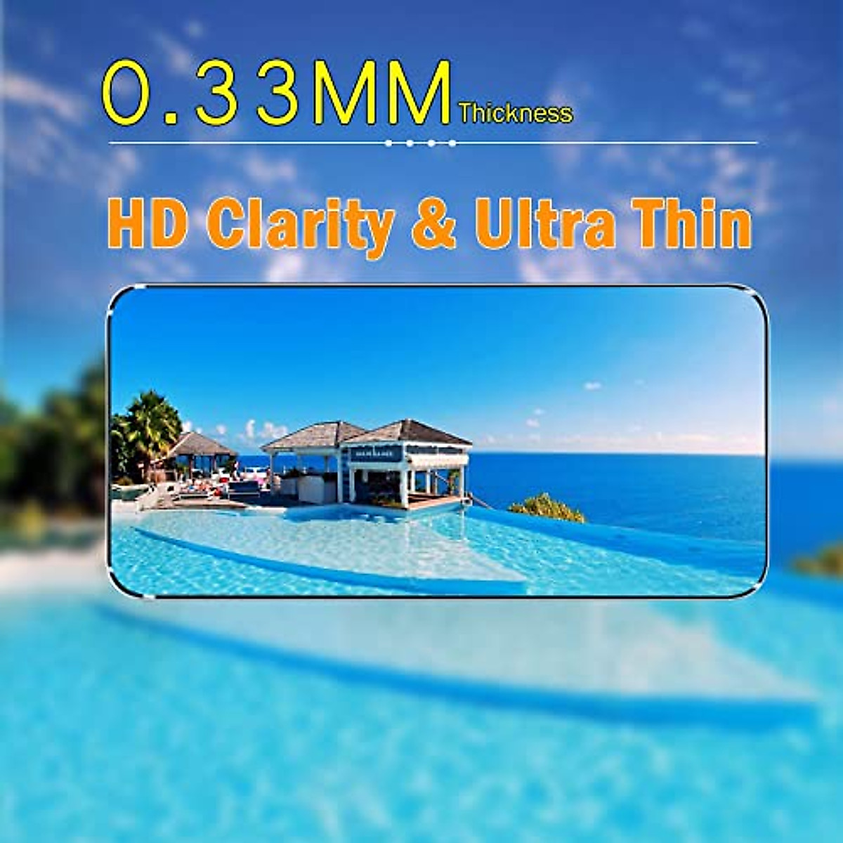 Jeywiry 3 Pack Screen Protector Compatible for Samsung Galaxy A53 5G with 3 Pack Camera Lens Protector, Ultra HD Tempered Glass, 9H Hardness, Anti-Scratch, Easy Installation - Case Friendly