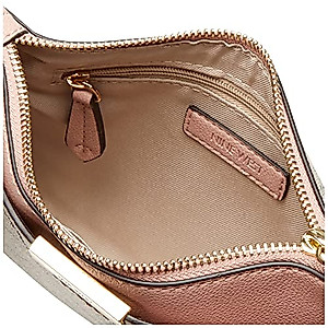 NINE WEST Lawson Wristlet, Beige Logo/Modern Pink