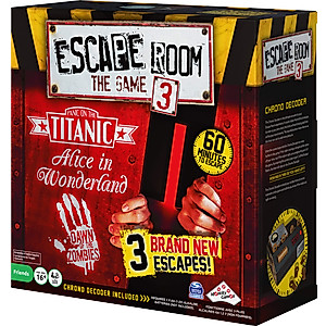 Spin Master Escape Room Version 3 Board Game, for Adults and Kids Ages 16 and up (20130825)