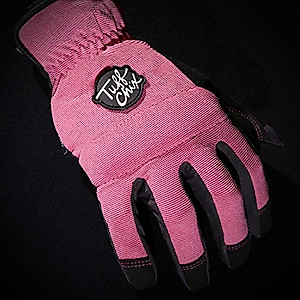 Ironclad Tuff Chix Women's Work Gloves TCX, Designed for Women's Hands, Performance Fit, Durable, Machine Washable, (1 Pair), X-LARGE Pink
