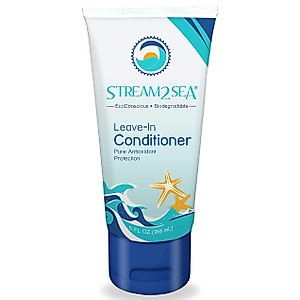 STREAM 2 SEA Leave-In Conditioner and Squalane Oil for for Moisturized Skin and Hair with Vitamin E - Natural Protection and Hydration for Skin - Reef Safe and Paraben Free.