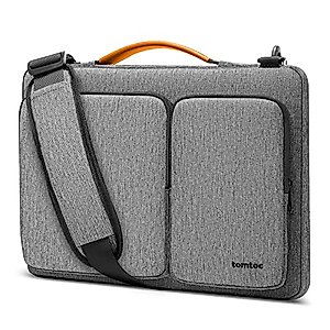 tomtoc Laptop Shoulder Bag for 14 Inch MacBook Pro M4/M3/M2/M1 Pro/Max 2024-2021, 13.5-14.4 Surface Laptop 6/5/Studio 2, Surface Book 3, 360 Protective Case Fit Asus VivoBook