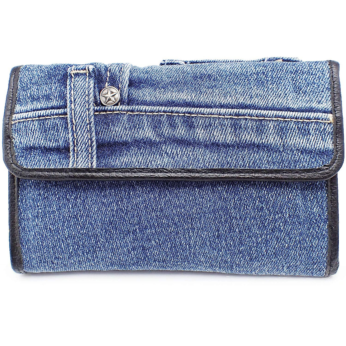 Bijoux de Ja Small Trifold Money Coin ID Window Card Holder Organizer Compact Wallet Purse for Women