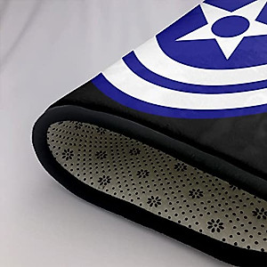 Air Force Master Sergeant 1st SGT Diamond Rank Area Rug Living Room Bedroom Kitchen Sofa Bedside Carpet Floor Mats 36"X24"