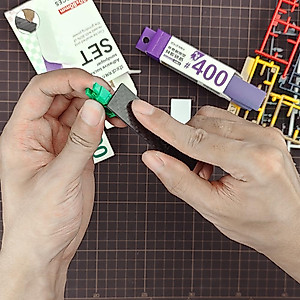 stedi Carbon Fiber Sanding Sticks, Hobby Model Tools, 7-Piece Set (3"×0.6",3"×0.4",3"×0.2" and 4 Detail Sanding Boards) Professional Sanding Sticks for Sticky Sandpaper