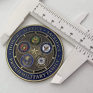 Five U S Army Insignia Gold Coin American Eagle Navy Army Air Force Marine Corps Commemorative Coin Coin