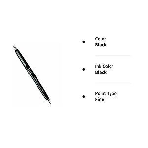 Skilcraft U.S. Government Retractable Ball Point Pen, Fine Point, Black Ink, Box of 12 (7520-00-935-7135)