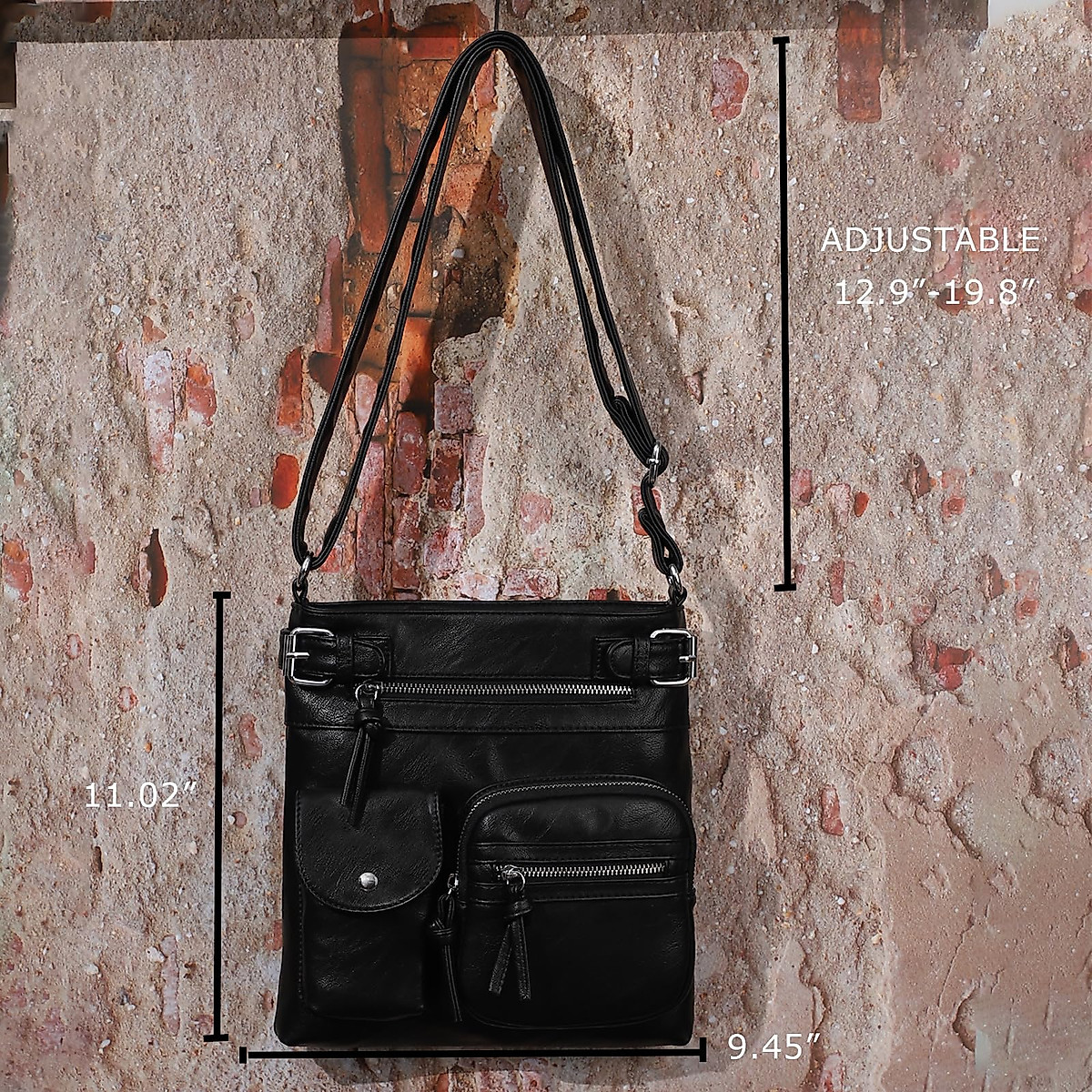 KL928 Purses for Women Small Crossbody Bags Shoulder Handbags, 01-Black