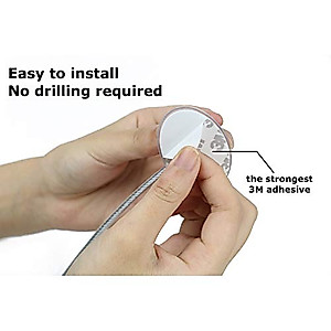 HoneSecur 2 Pack with 4 Keys Refrigerator Lock, File Drawer Lock, Fridge Freezer Door Lock, Cabinet Lock, Child Safety for Baby - Transparent