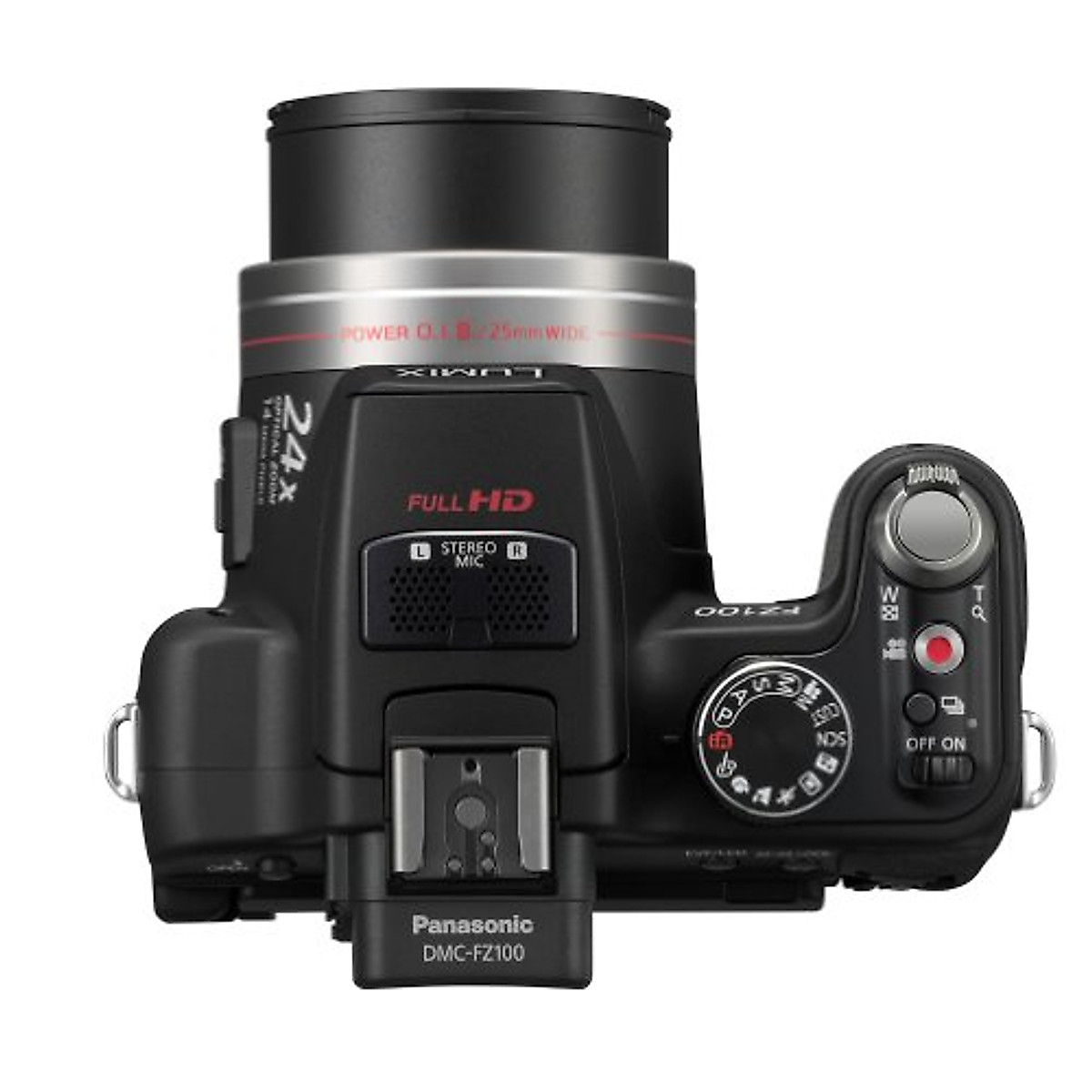 Panasonic Lumix DMC-FZ100 14.1 MP Digital Camera with 24x Optical Image Stabilized Zoom and 3.0-Inch LCD - Black