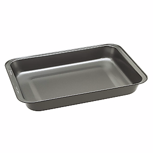 Ecolution Bakeins Cookware Non-Stick Heavy Duty Carbon Steel, Roasting Pan, Gray