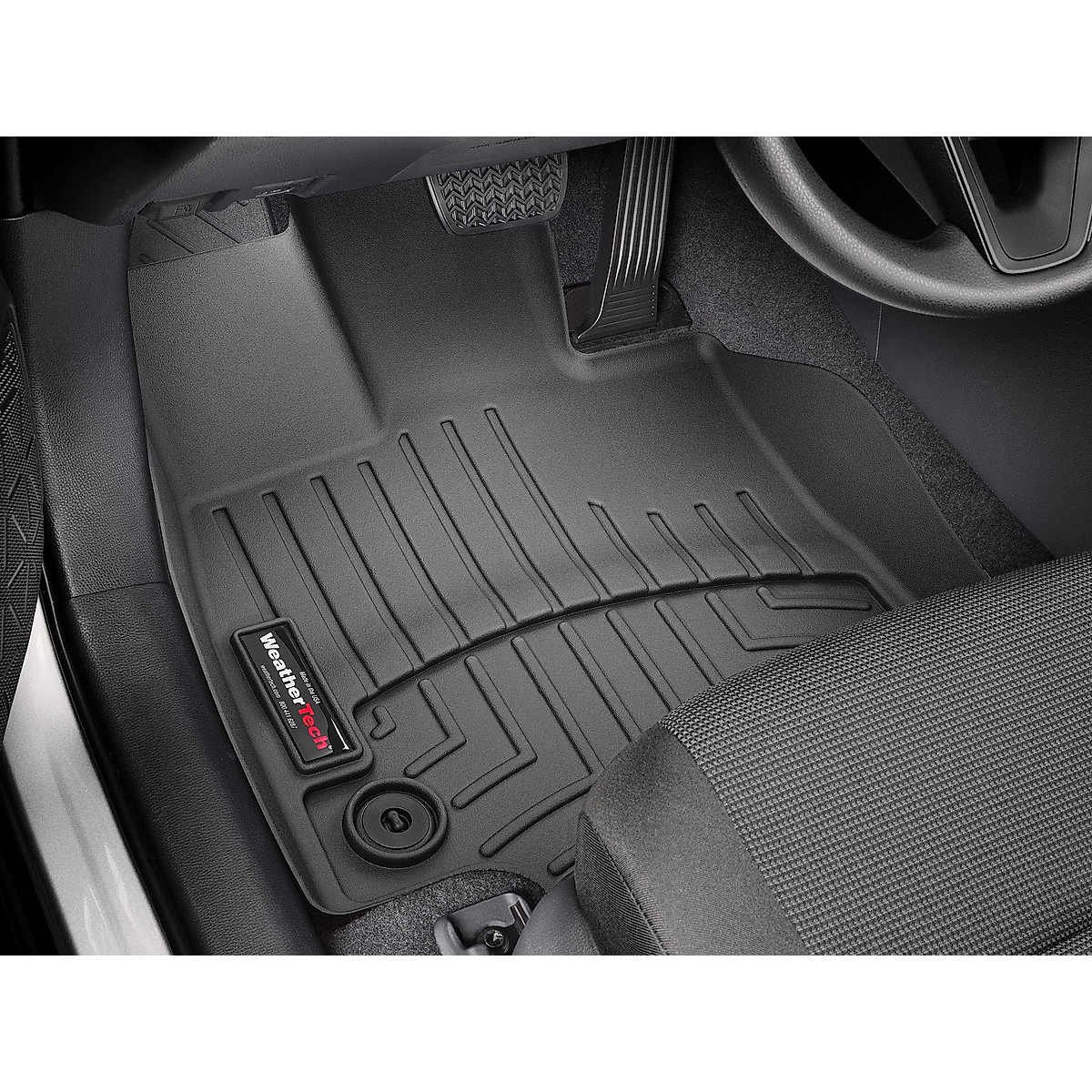 WeatherTech Custom Fit FloorLiners for Toyota RAV4, RAV4 Hybrid, Venza - 1st Row (4415161), Black