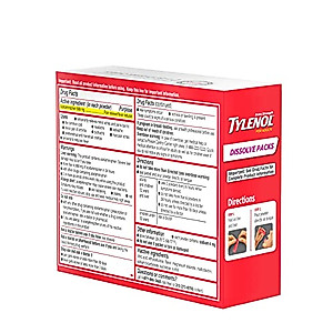 Tylenol Extra Strength Dissolve Packs with Acetaminophen for Pain & Fever, Berry, 32 Count (Pack of 1)