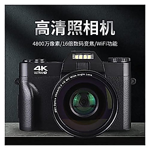 Camera 4K High-Definition Digital Camera Micro Single Retro with WiFi Student Digital Video Camera Vlog with External Lens Digital Camera (Color : Standard)