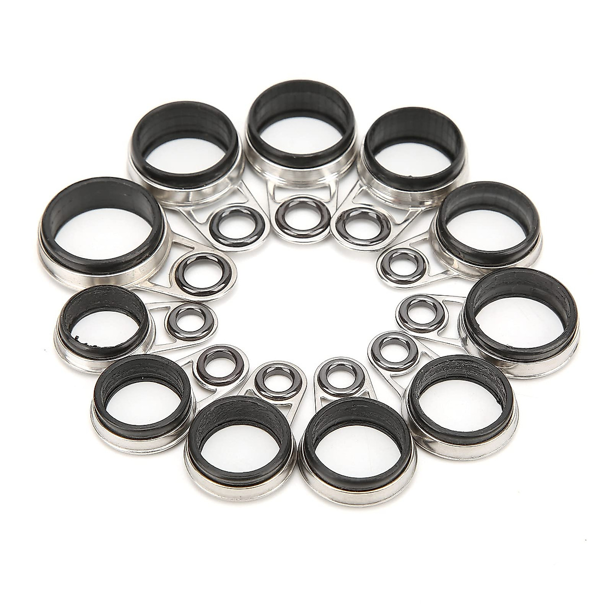 VGEBY Fishing Rod Guides Line Rings 41 in 1 Set Rock Casting Tackle Fishing Rod Guides Line Rings Top Tips