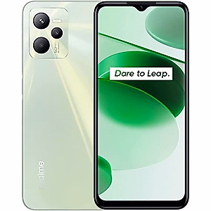 realme C35 4G LTE GSM 64GB + 4GB 6.6" 50MP Triple Camera Unlocked Latin Europe Dual Sim (NOT Verizon/Boost/Cricket/Metro/At&T) + Fast Car Charger Bundle (Glowing Green)