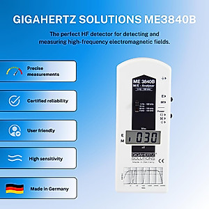 Gigahertz Solutions ME3840B EMF Meter 16Hz - 100kHz With Built In Frequency Filter