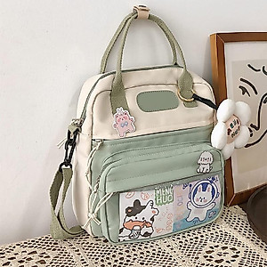 JQWSVE Kawaii Backpack with Kawaii Pins & Accessories Kawaii Aesthetic Backpack Cute Ita Bag Japanese Backpack JK Uniform Bag